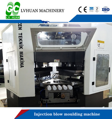 Yogurt Bottle Injection Molding Machine / IB50 Automatic Injection Blowing Machine PP PE PS