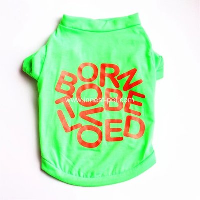 pets products 100% cotton colorful cute dogs Tshirt, Green color dog clothes
