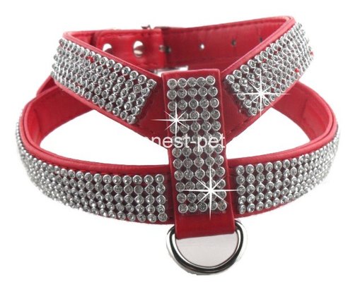 Luxury reshinestone dog products crystal pet harness