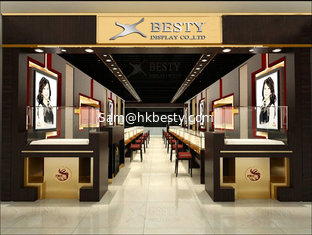Wood Veneered Jewelry Shop Designing and Manufacturing