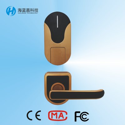 High-level zinc alloy Golden hotel card lock suppliers systems