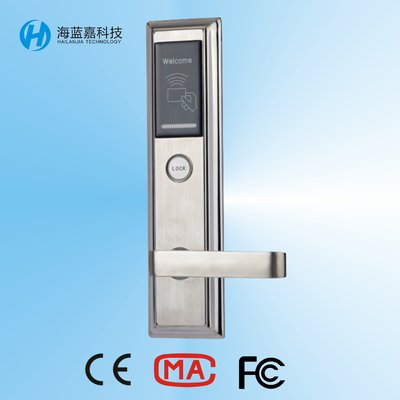 304 all stainless steel silvery high quality key card locks for hotels