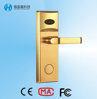 Stainless Steel USB RF key card hotel lock encoder 5 latch lock