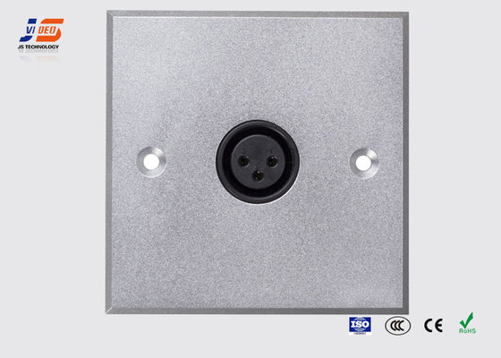 JS-WP112 Black Screwless Wall Plates Mic Xlr , Multimedia Connectivity Panel