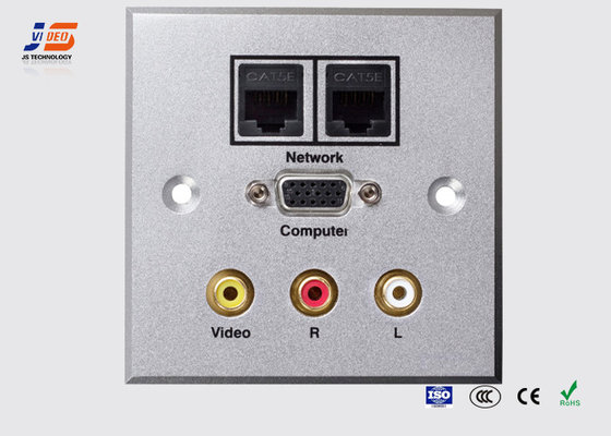 Sand Blast Aluminum Multi Media Wall Plate