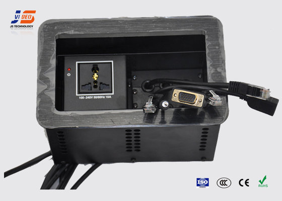 Slide Lid Table Top Boxes Conference Room Table AV Box 199x121mm