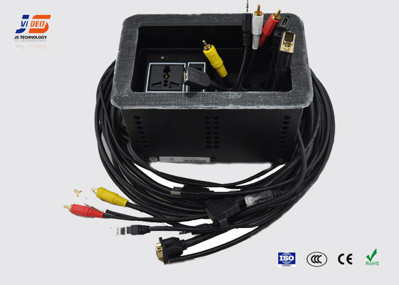 Hidden Tabletop Socket Tabletop Connection Box With 1.7m Cables