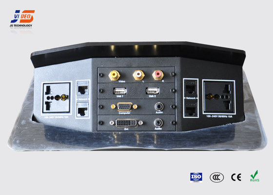 Multifunction Tabletop Connection Box 100V-240V AC Power And Audio Video