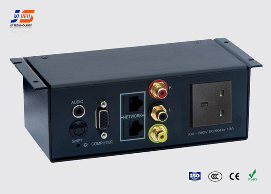 Power Plug Socket Multimedia Connection Box With RJ11 Network USB Video