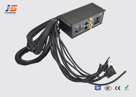 Power Plug Socket Multimedia Connection Box With RJ11 Network USB Video