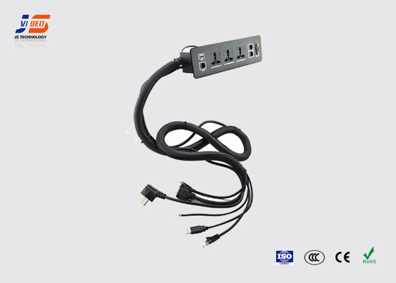 USA UK EU Plug Electricity Multimedia Socket With USB RJ45 RJ11 VGA