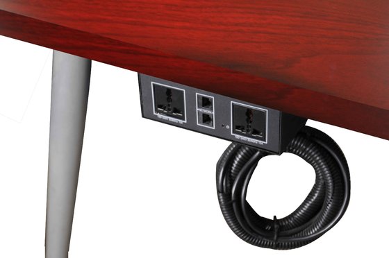 Undertable Multifunction Multimedia Connection Box Socket UK 3 Pin 220V
