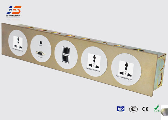 Multimedia Connectors Wall Mounted Socket Special For 5 Star Hotel