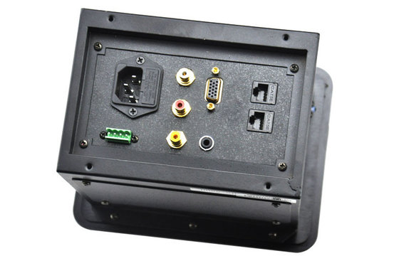 Conference Table Top Interconnect Box With Power Rj45 HDMI VGA , EU Plug