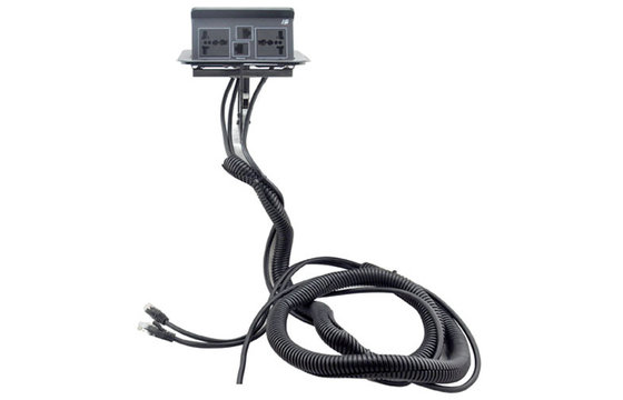 Tabletop Interconnect Box , Conference Table Cable Management