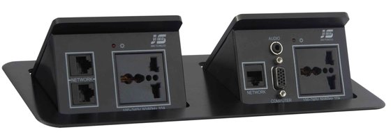 100V - 240V 3 Pin AC Power Plug Tabletop Interconnect Box , Connection Box