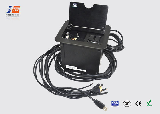 Convenient Tabletop Connection Box HDMI VGA RJ45 AV Connectors
