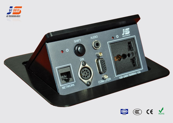 HDMI Socket Desk Pop Up Outlet , Power Extension Socket With VGA XLR