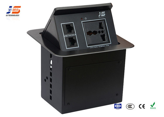 Office Tabletop Interconnect Box With RJ45 Electrical Plug Connector