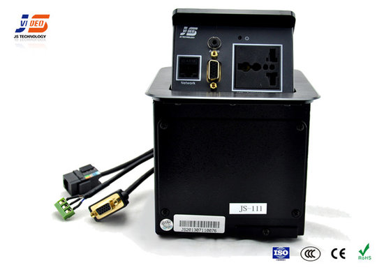 3.5mm Jack Conference Table Connection Box Tabletop Socket Flush Mount
