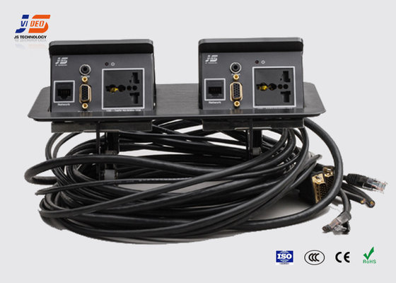 Electric Extension Multimedia Connection Box VGA Audio Socket For Conference Room