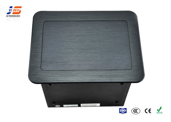 Sand Blast / Brushed Pop Up Boxes For Conference Table Power Box