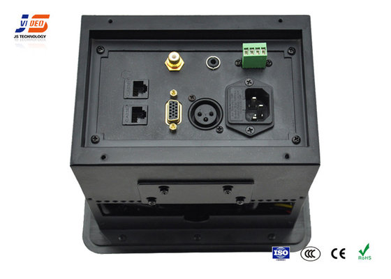 Aluminum Alloy Conference Room Table Connection Box Av Panel Electric Multi Plug