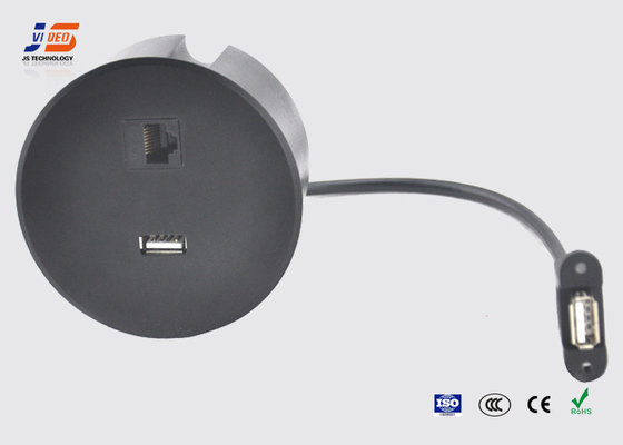 Plastic Desk Power Grommet Without Kneeling For Conference Room