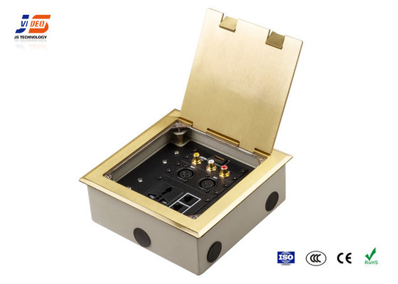 Recessed Concrete Floor Box For Conference Room HDMI / Power / USB