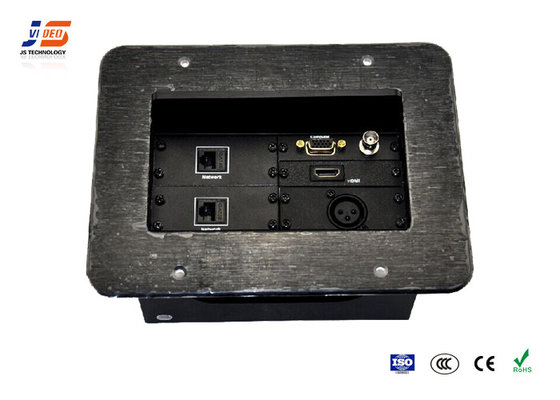 Durable Aluminum Multimedia Connection Box HDMI VGA Socket Table Cable Management