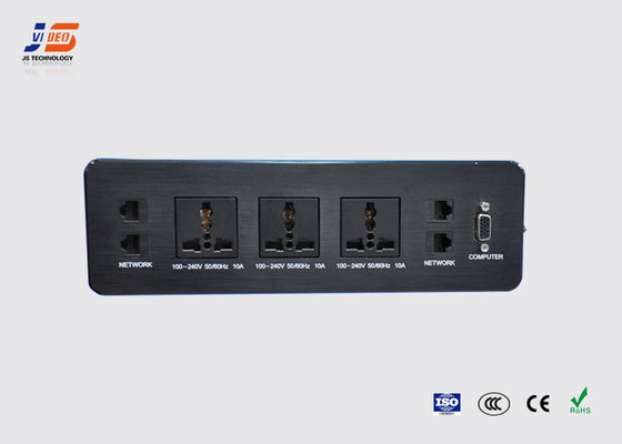 Custom Conference Table Connection Box , Desk Power And Data Outlet