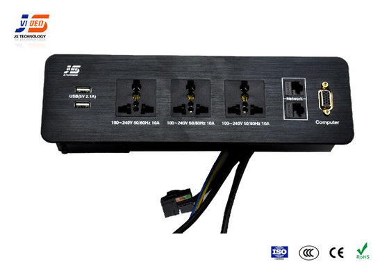 Tabletop Conference Table Power Outlet USB Charge Socket VGA Faceplate