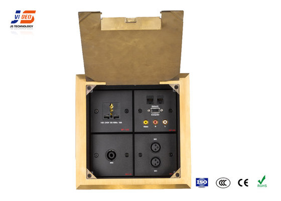 Network Electrical Multimedia Floor Socket For Conference Room