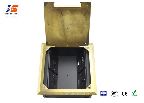 Electrical Recessed Floor Box Conference socket , Electrical Outlets Floor Box