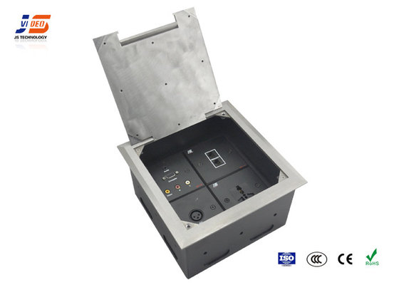 Plug And Socket Recessed Floor Box Cable Management Power Outlet