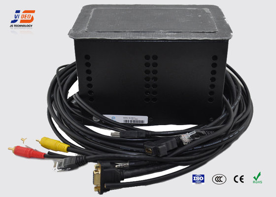 USB Tabletop Interconnect Box Electrical Sliding Power Plug With Socket Outlet