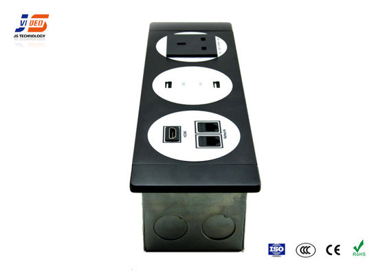 Aluminum Multimedia Connection Box HDMI RJ45 USB VGA Power Socket