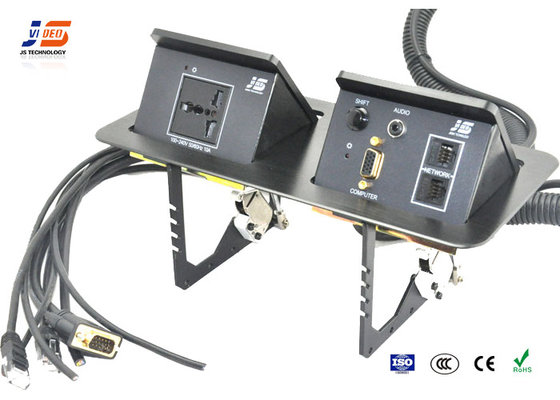 Conference Desk Pop Up Outlet , Retractable Power  Audio Table Top Socket