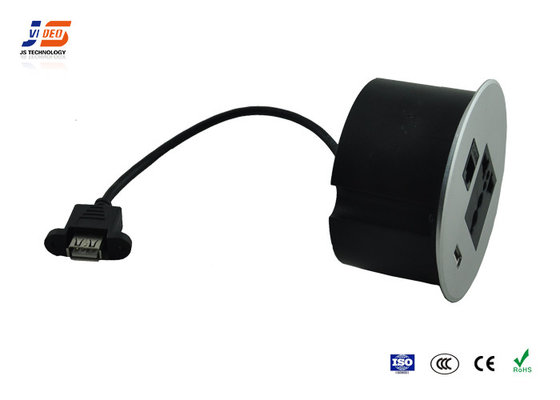 Power Grommets Desktop Flush Mounted Outlet , Furniture Power Outlets