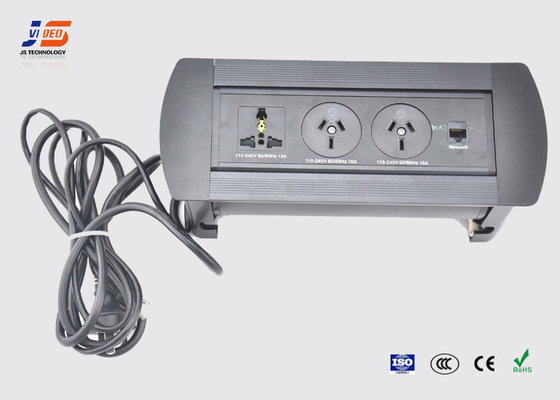 Motorized Table Top Power Socket Standard Grounding Flush Mounted