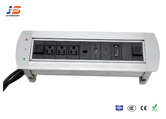 Multimedia Conference Electric Flip Socket , Australian Power Usb Plug Socket