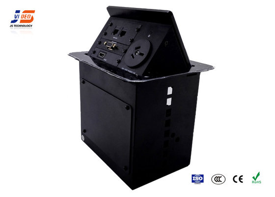 Hidden Tabletop Interconnect Box  With Australia Power Plug / Audio &amp; Video / HDMI