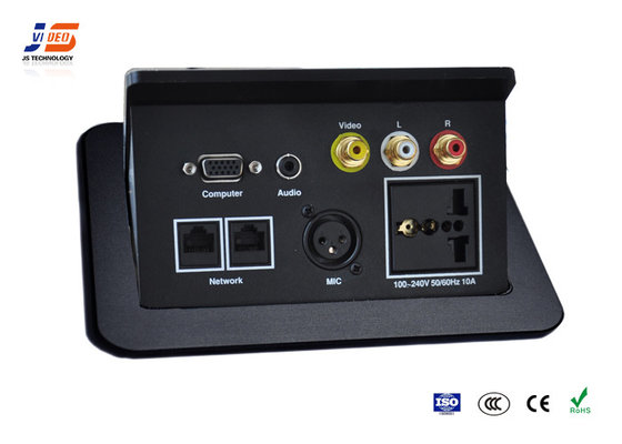 RJ45 , VGA Multifunctional Tabletop Interconnect Box For Conference Table