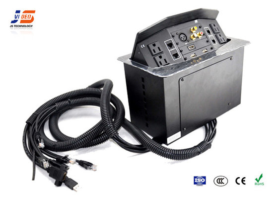 Aluminum Conference Desktop Multifunction Electrical Power Socket Box