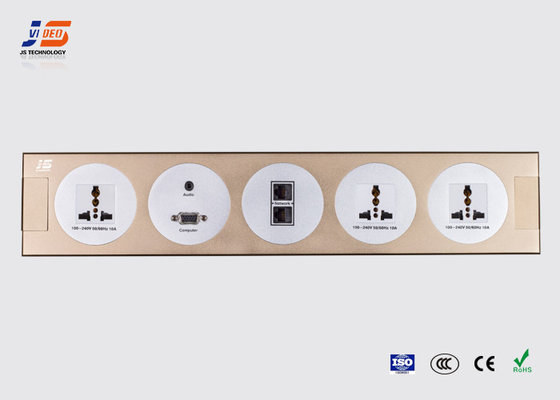 Hotel Socket Conference Table Connection Box , US Power 50 / 60 HZ