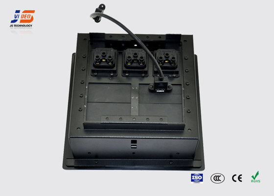 Aluminum Flush Mount Plug Outlet AV Hdmi Rca Vga Connection Socket Box