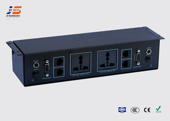 Under Table Double Plug Socket For AV Network Audio Solution