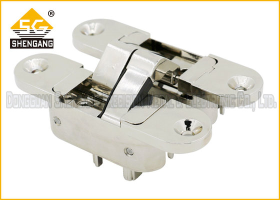 3 Way Adjustable Concealed Invisible Door Hinges , Hidden Closet Door Hinges