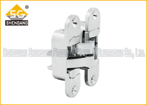 Metal Zinc Alloy 180 Degree Adjustable Hidden Hinges For Wooden Doors