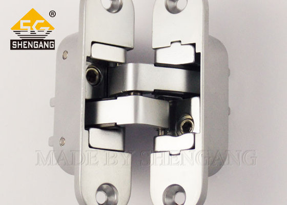 Hidden 3D Adjustable Bookcase Invisible Door Hinges Hardware 180 Degree